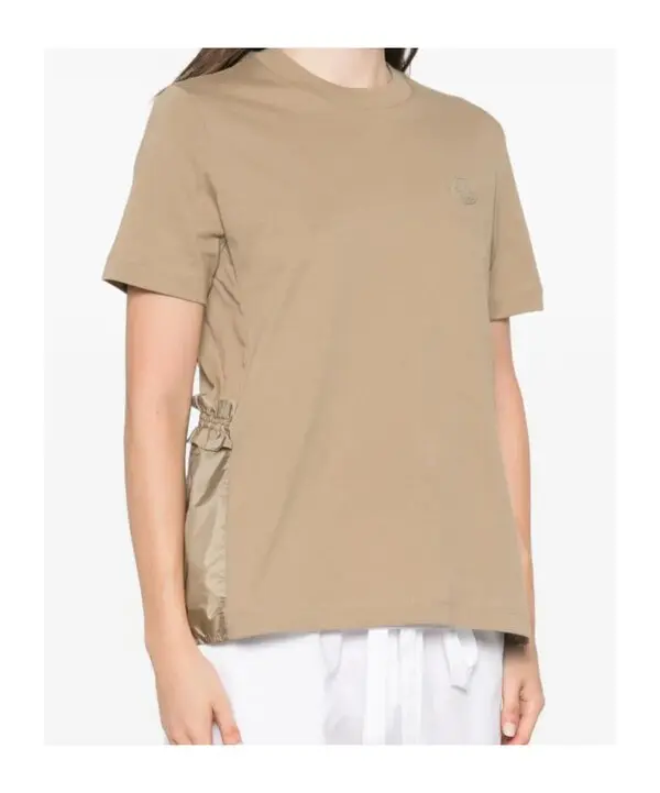 Moncler Ruffled Logo-patch T-shirt