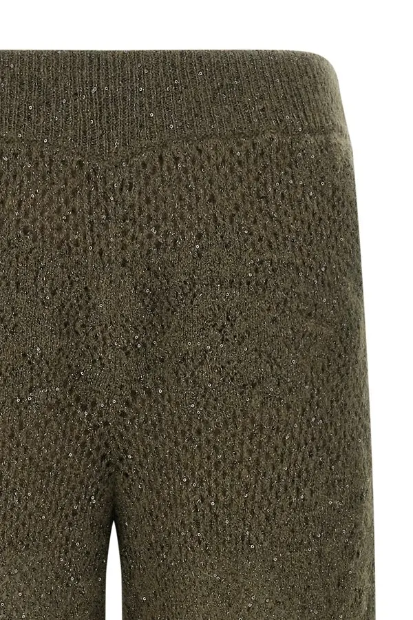 Brunello Cucinelli Track Flower Lace' Pants