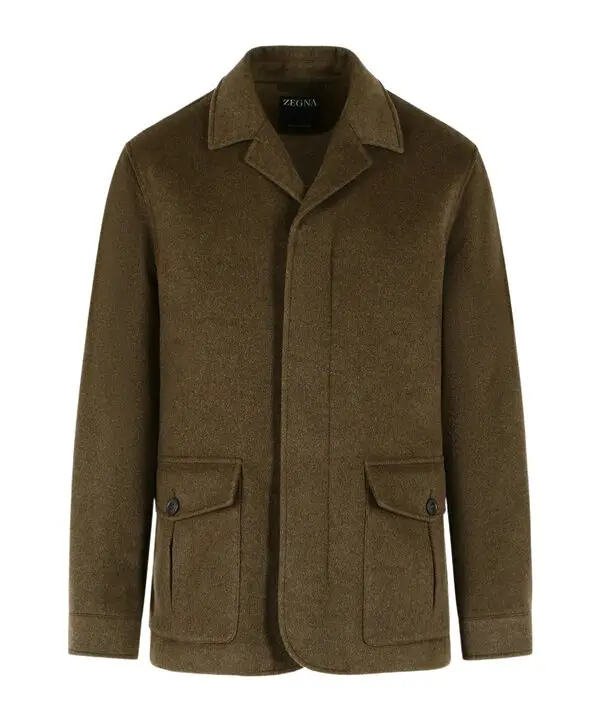 Zegna Elements Oasi' Cashmere Jacket - Brown