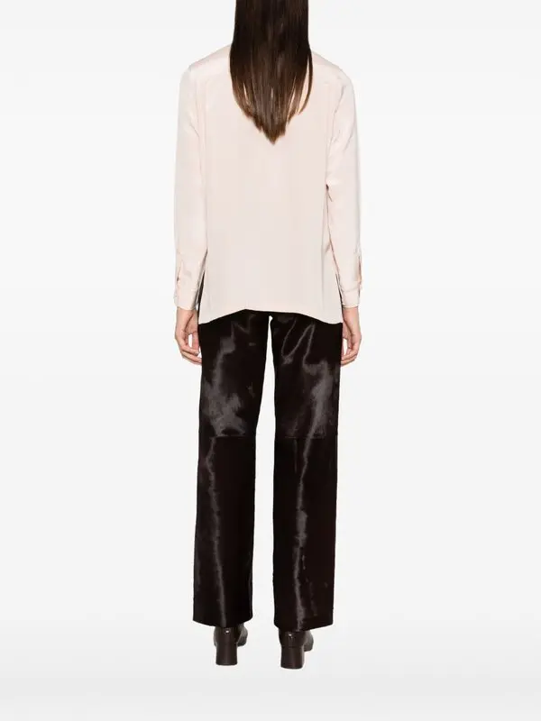 Max Mara Concealed Placket Long Sleeve Top
