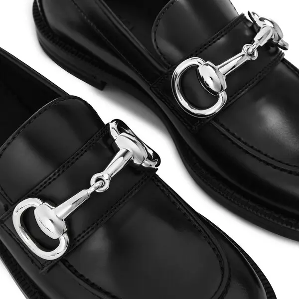 Gucci Smooth Leather Loafer Decorated