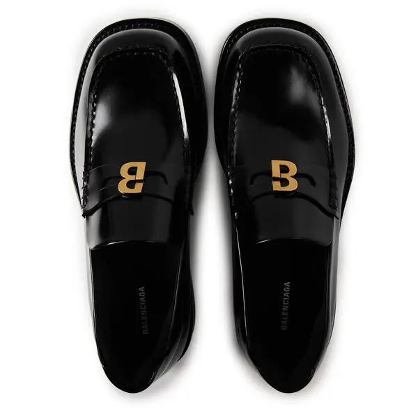 Balenciaga Polished Leather Loafer