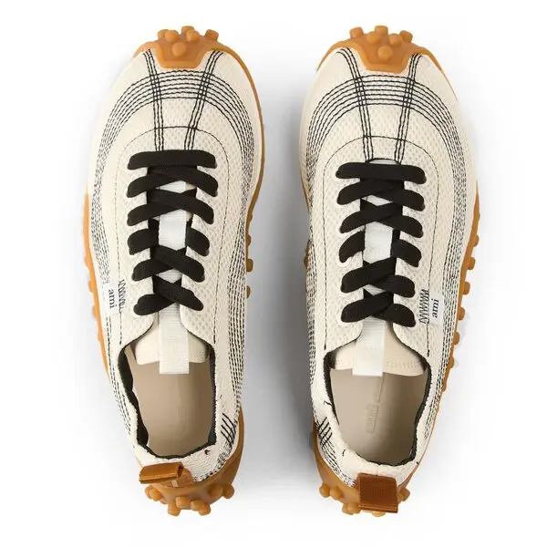 AMI Paris Mesh Studded Sole Casual Shoe