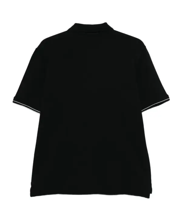 C.P. COMPANY Logo Embroidered Short Sleeved Polo Shirt