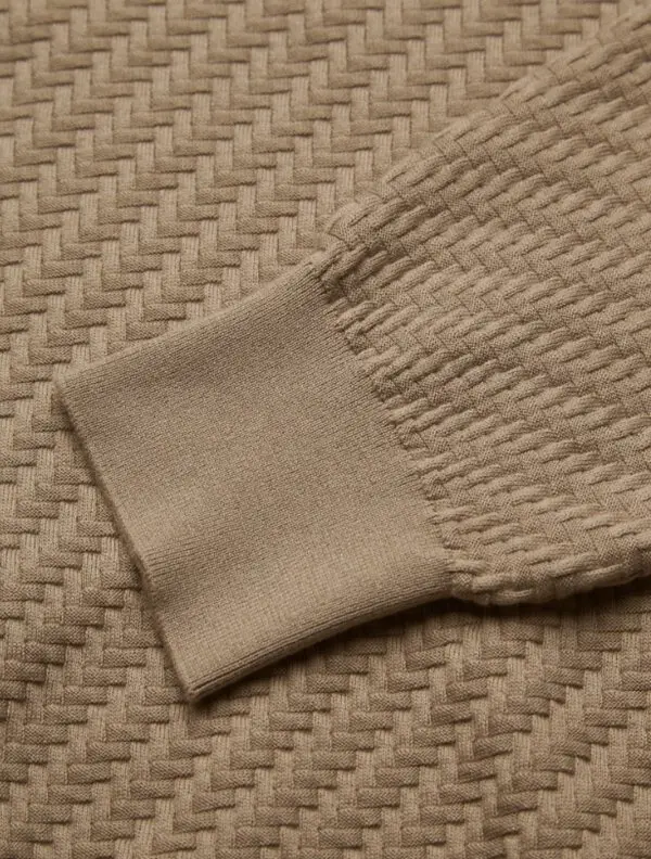 Brioni Textured Crew-neck Knitted Sweater