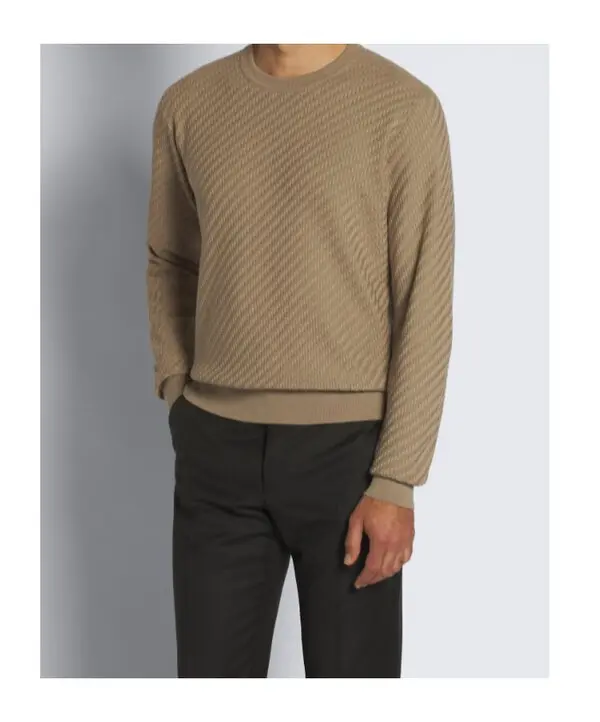Brioni Textured Crew-neck Knitted Sweater