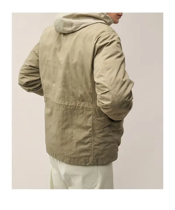 C.P. COMPANY Twill-blend Hooded Jacket With Lens Detail