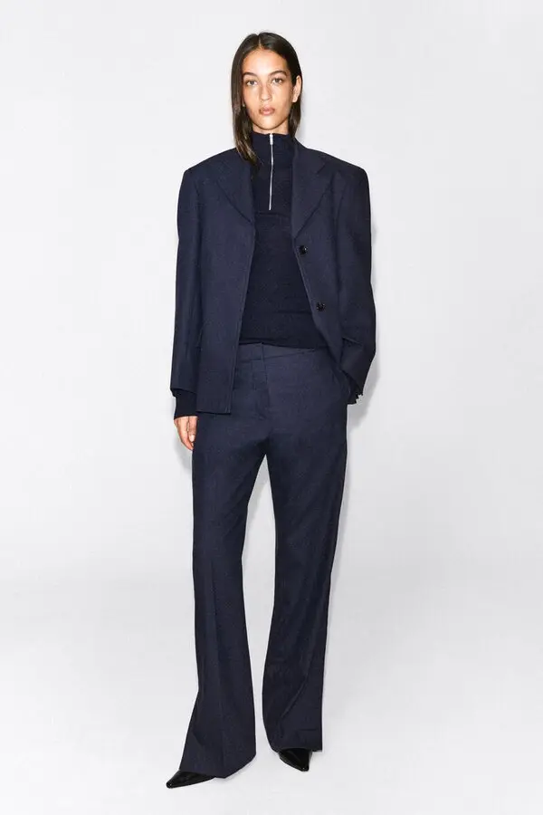 Cos Wool-blend Flared Pants