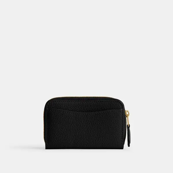 COACH Grained Leather Zip Pouch