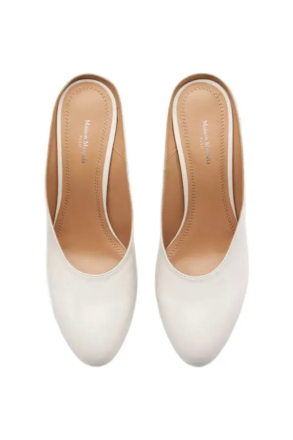 MAISON MARGIELA Plexi Wedge Mules - White