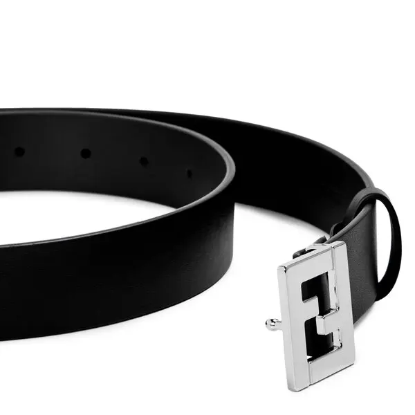 Fendi Leather Belt - Black