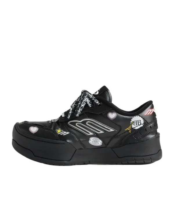 Balenciaga Hamptons Stickers Patch-detail Platform Sneakers