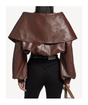 Balenciaga Wrap Collar Blouson