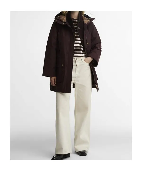 Barbour Id-length Hooded Parka Features