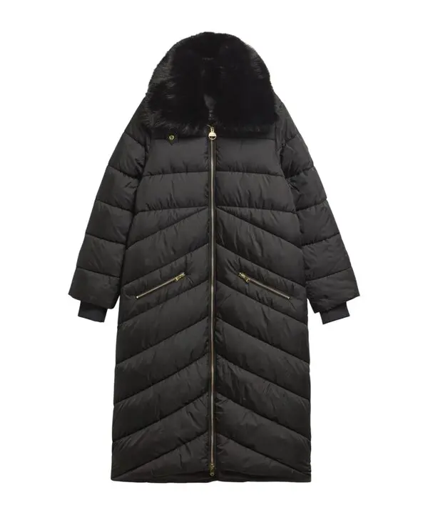 Barbour Long Quilted Coat
