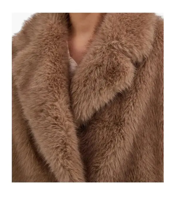 Herno Tocco Long Hair Faux Fur Vest - Brown