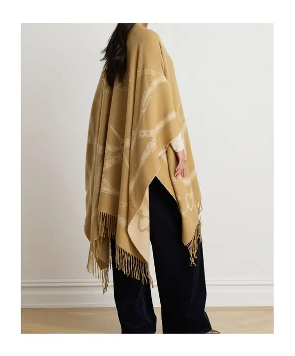 Ralph Lauren Open-front Fringed Poncho