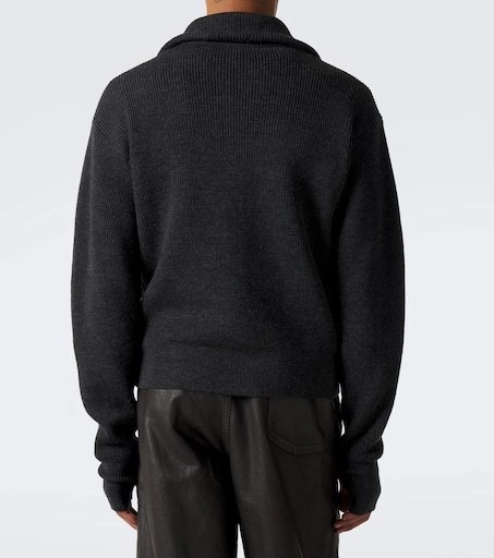 LEMAIRE Knit Wool Zip-up Cardigan