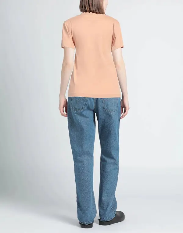 MAISON MARGIELA Simple Solid-colored V-neck Short Sleeves