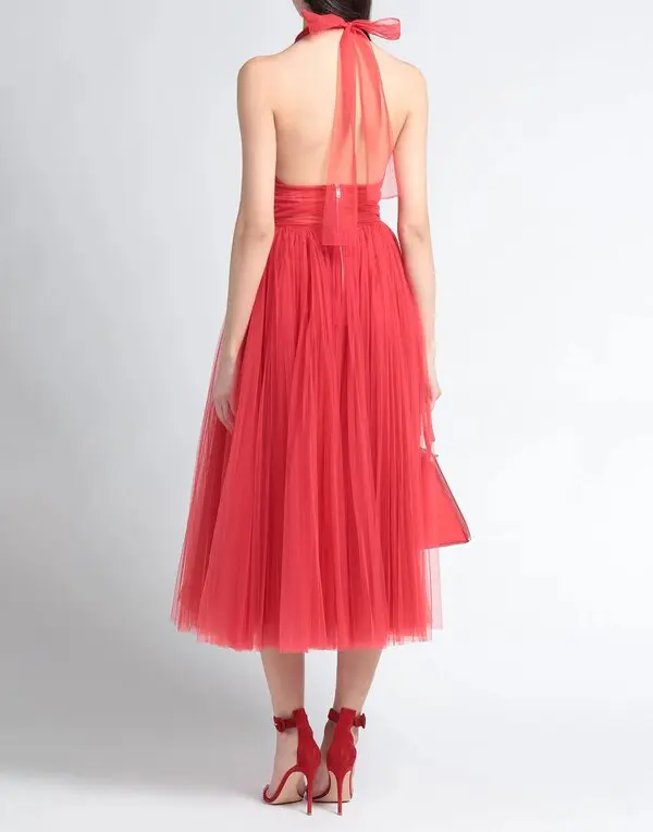 Dolce & Gabbana Sleeveless Solid Chiffon Dress