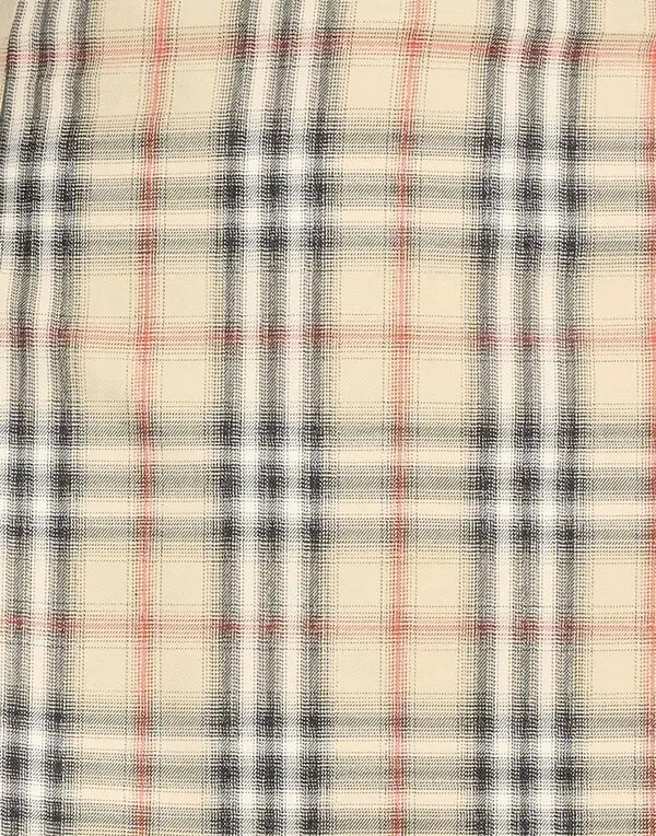 Burberry Classic Printed Wool Midi Skirt