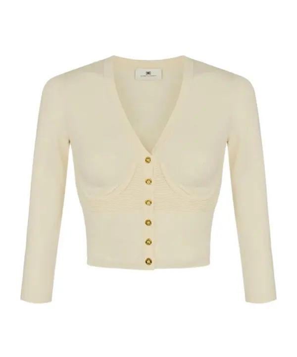 Elisabetta Franchi Bustier-style V-neck Cardigan - No