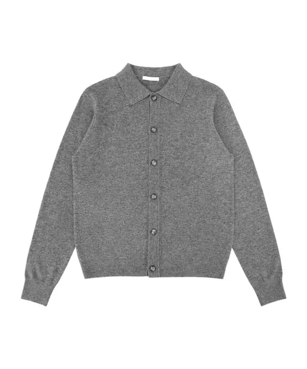 ENTIRE STUDIOS Button-up Polo-collar Cardigan - Grey