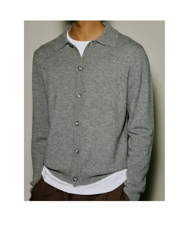 ENTIRE STUDIOS Button-up Polo-collar Cardigan
