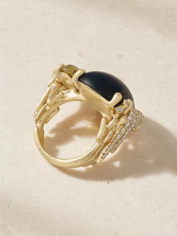 OLE LYNGGAARD COPENHAGEN Tourmaline And Diamond Ring