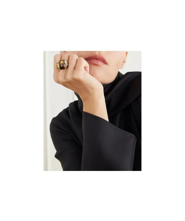 OLE LYNGGAARD COPENHAGEN Tourmaline And Diamond Ring