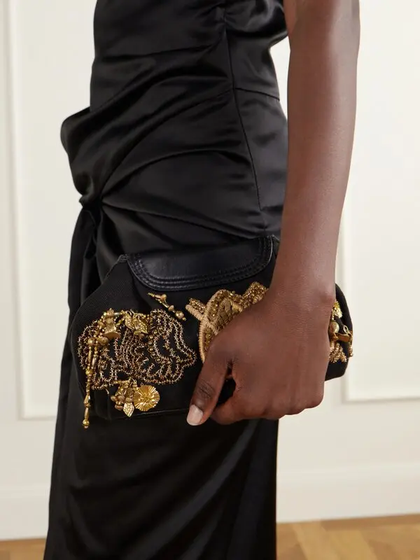Dries Van Noten Appliqué Shoulder Bag