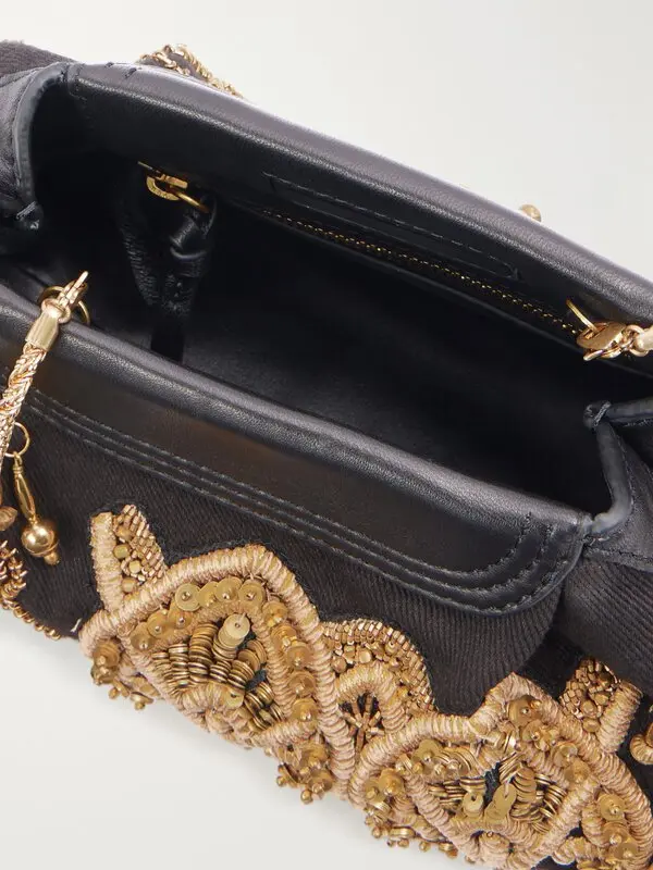 Dries Van Noten Appliqué Shoulder Bag