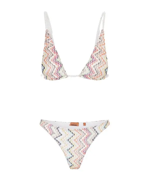 Missoni Shiny Herringbone Swimsuit - No