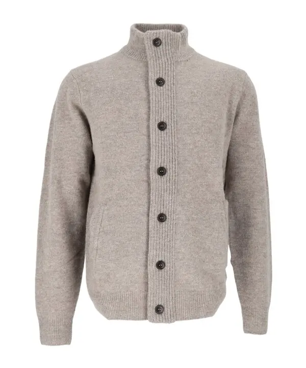 Barbour Stand Collar Button Knit Cardigan - No