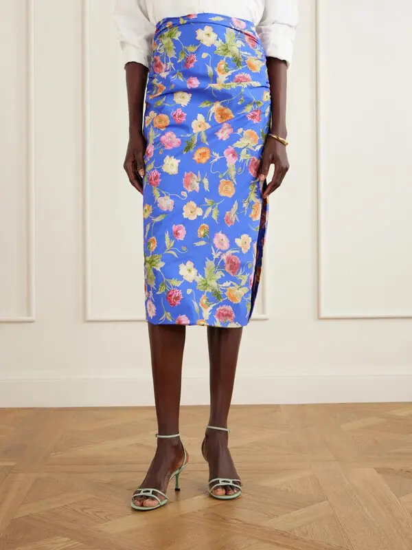 Carolina Herrera Colorful Floral Dress