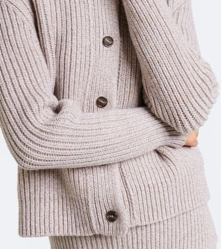 Magda Butrym Ribbed-knit Wool Cardigan