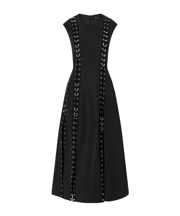 Simone Rocha Embellished Twill Midi Dress - No
