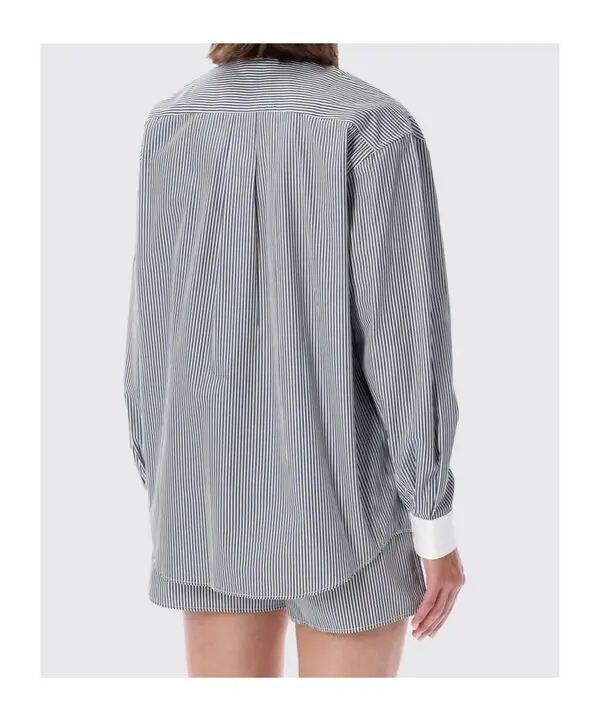 SPORTY  RICH Sporty Rich Oversized Striped Shirt