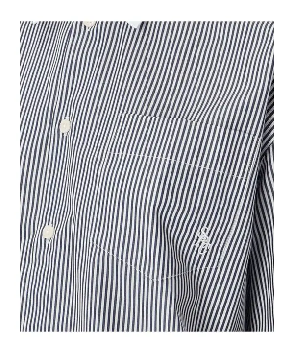 SPORTY  RICH Sporty Rich Oversized Striped Shirt