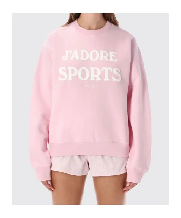 SPORTY  RICH Jadore Flocked-logo Sweatshirt