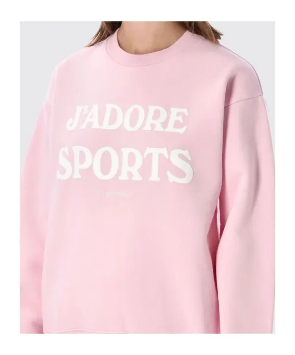 SPORTY  RICH Jadore Flocked-logo Sweatshirt