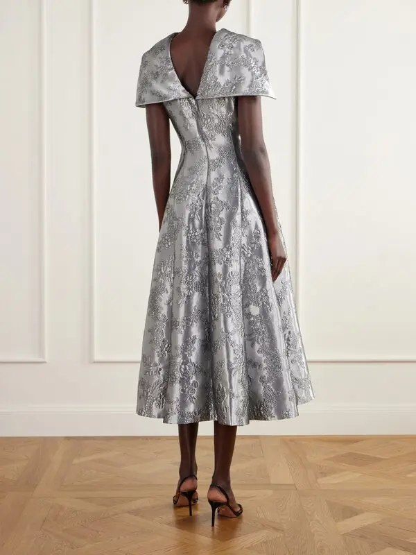 EMILIA WICKSTEAD Harlow Embroidered Metallic Cloqué Gown
