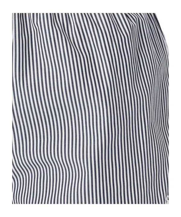 SPORTY  RICH Sporty Rich Popeline Striped Shorts