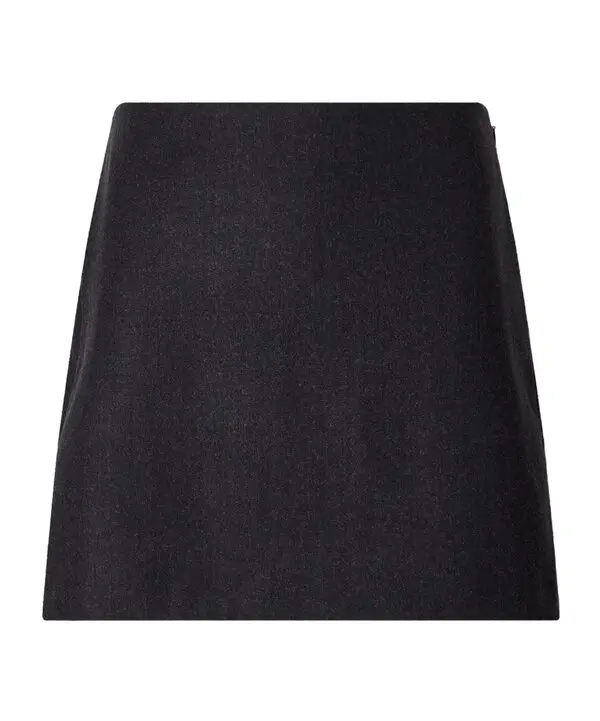 KALLMEYER Kenna Paneled Wool-blend Flannel Mini Skirt