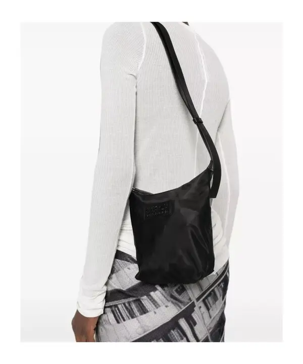MAISON MARGIELA Logo-patch Crossbody Bag - Black