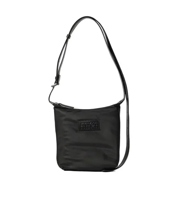 MAISON MARGIELA Logo-patch Crossbody Bag - Black