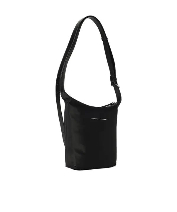 MAISON MARGIELA Logo-patch Crossbody Bag - Black