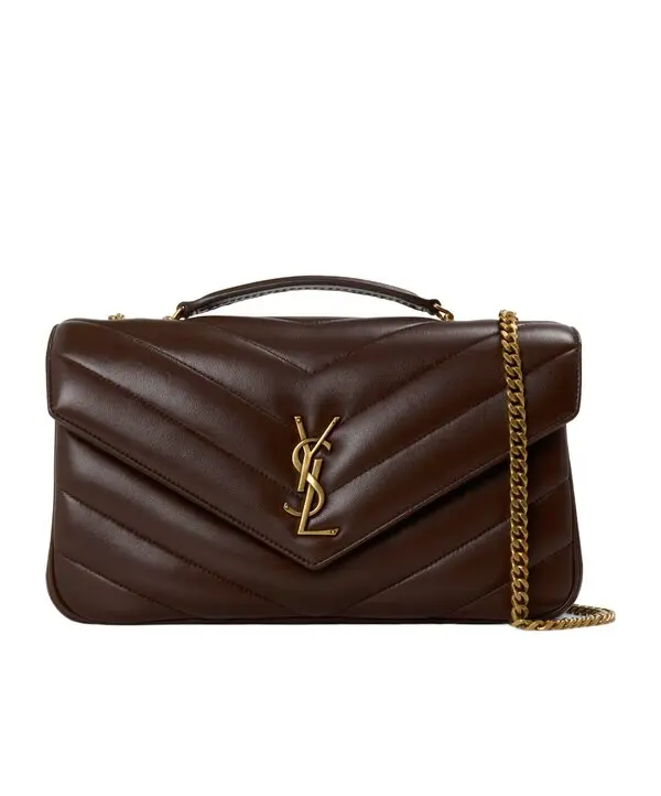 Saint Laurent V-quilted Leather Handbag