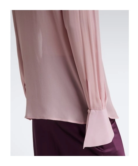 Nina Ricci Tie-neck Silk Blouse