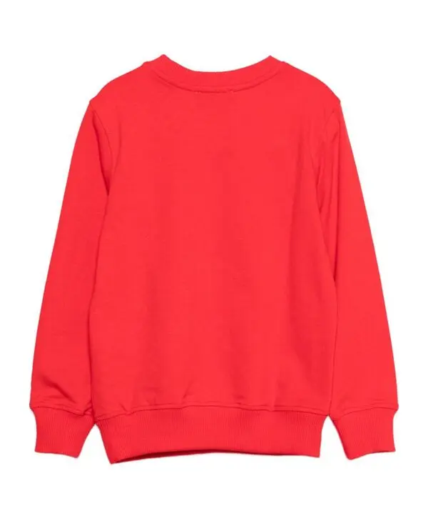 Moschino Teddy-patch Logo-print Sweatshirt - Red